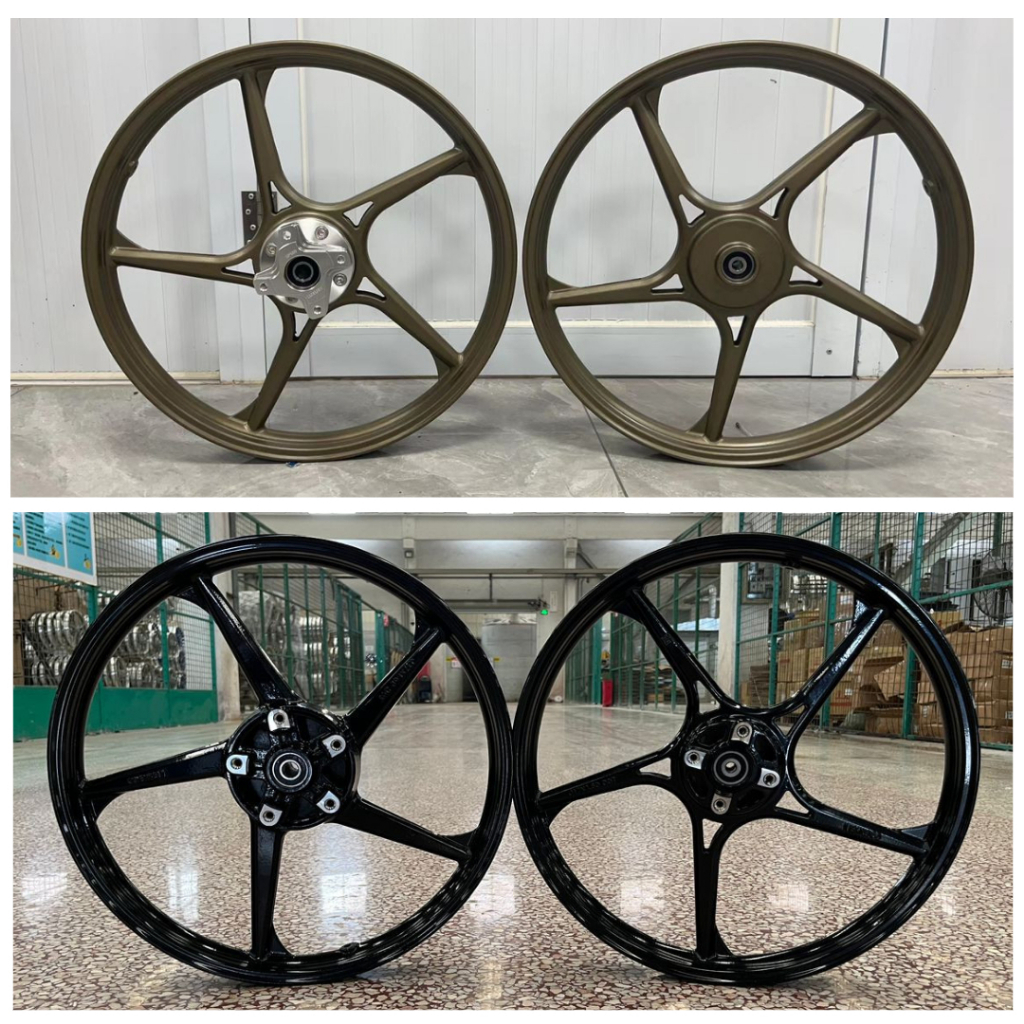 Y15ZR 5 BATANG HUB CUSTOM SPORT RIM YAMAHA Y15 BRONZE & BLACK SPORTRIM ...