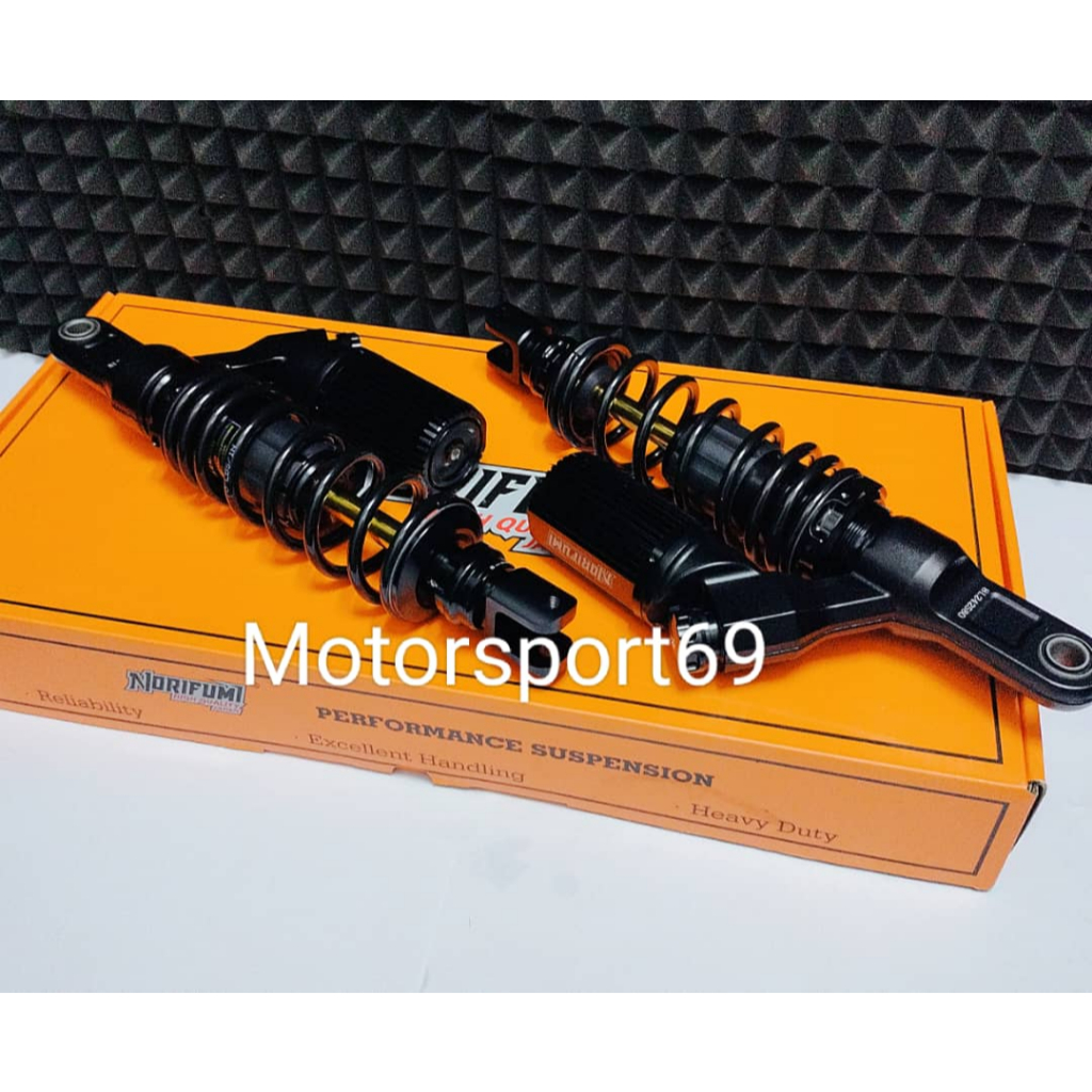Norifumi Absorber Monoshock XMAX SIZE 330MM Black Colour Adjustable ...