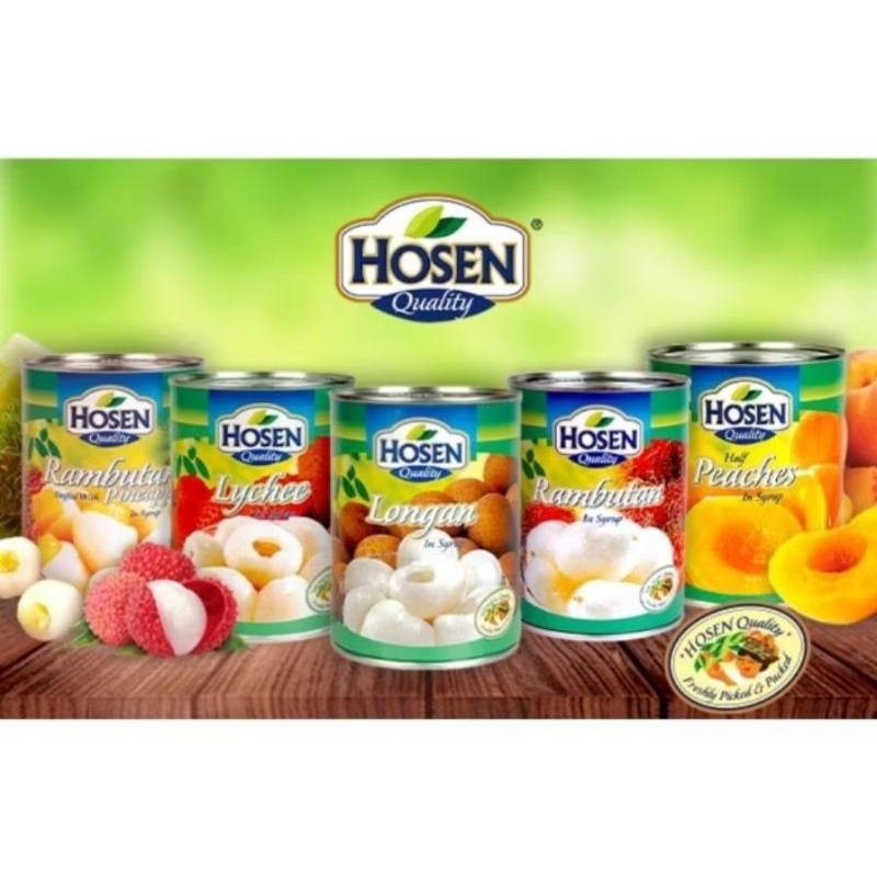 Hosen Brand Toddy Palm In Heavy Syrup /Longan /Lychee /鲜嫩海底椰 565gm ...