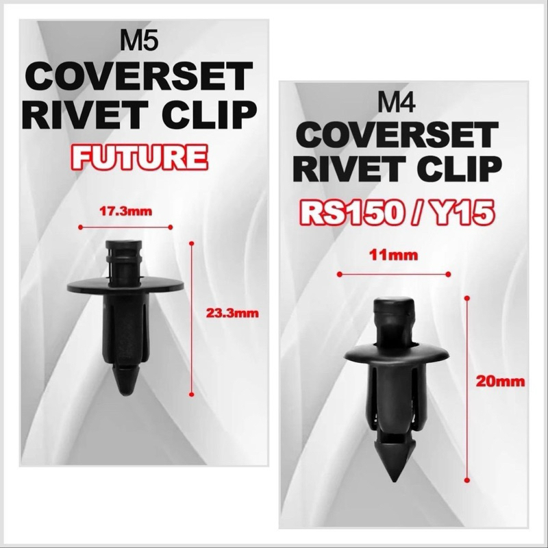 CLIP M4 M5 RIVET BODY COVER COVERSET CLIP FAST LOCK Y15ZR Y15 Y15Z ...