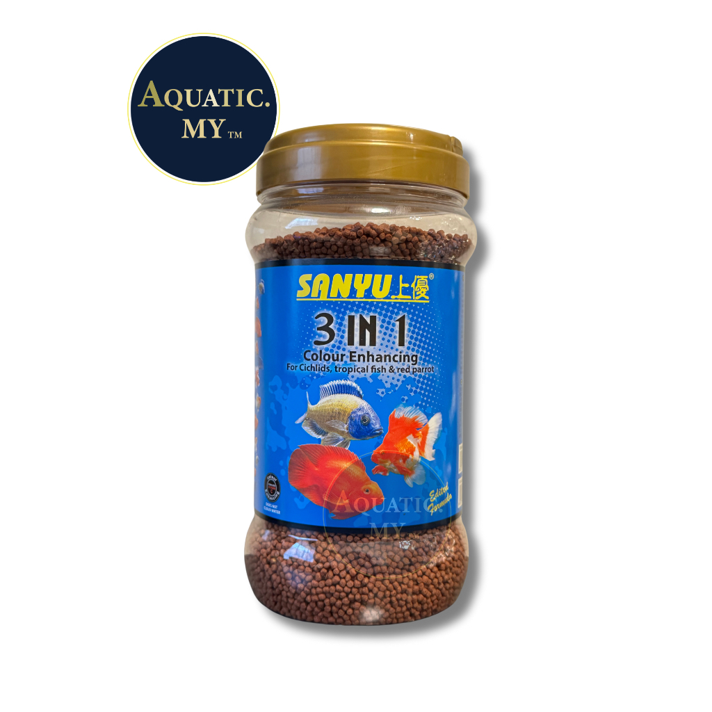 SANYU 3 In 1 Colour (1kg) Enhancing For Cichlids, Tropical Fish & Red ...