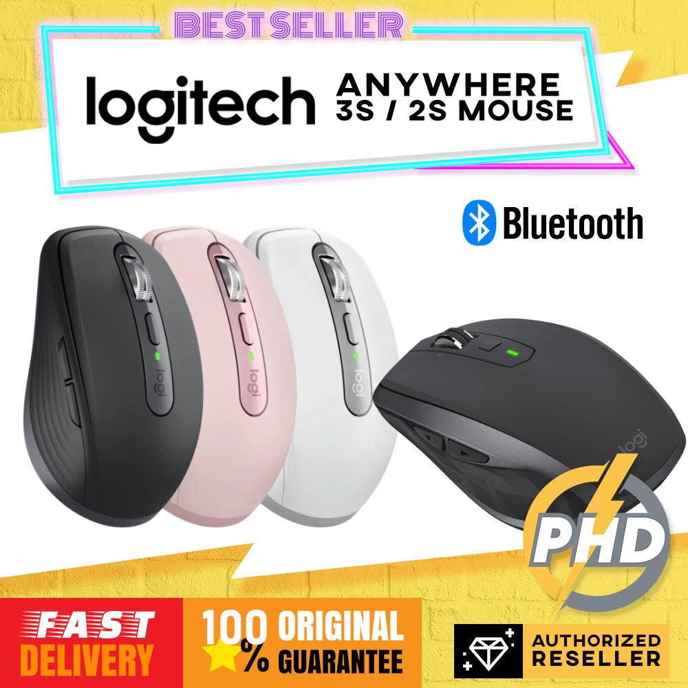 Logitech MX Anywhere 3S / 3 / 2S Wireless Bluetooth Mouse [Logi Flow ...
