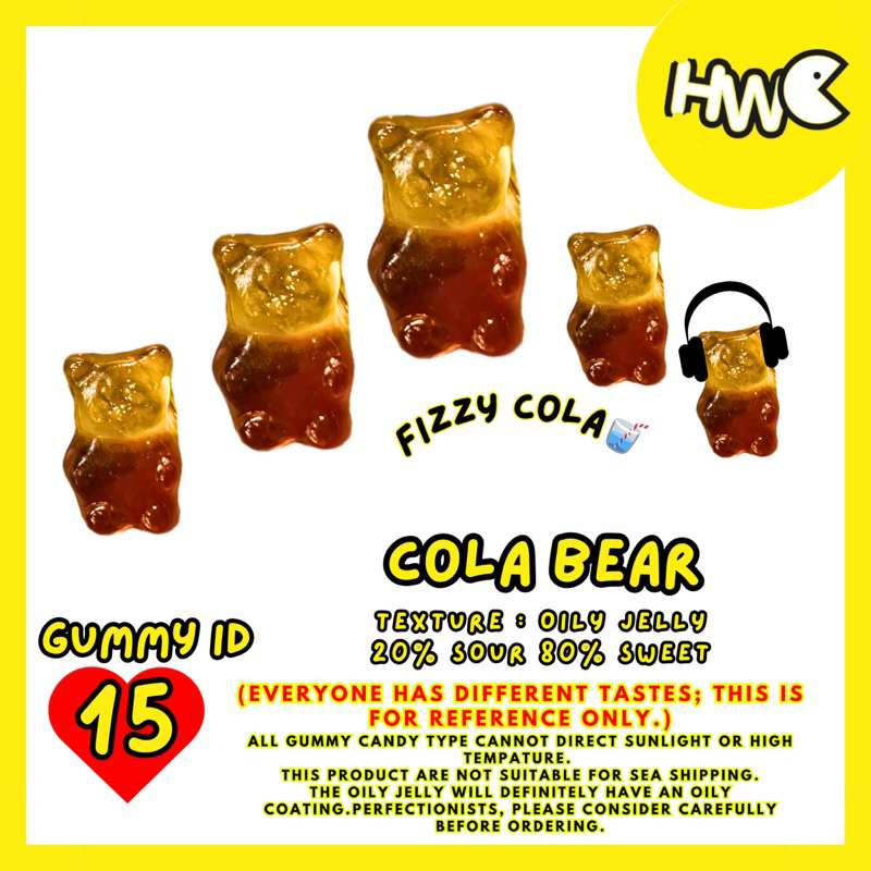 🥤🐻 Cola Bear Gummy Candy Sweet Sour Gula Chocolate Germany Turkey ...