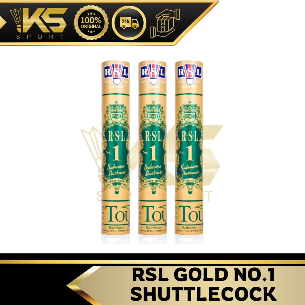 RSL GOLD No.1 Tourney Badminton Shuttlecock (100% Original) | Shopee Malaysia