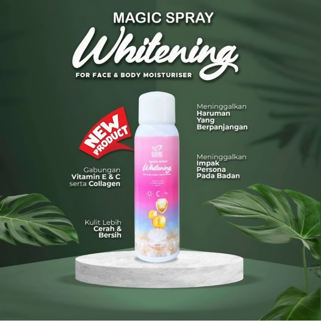 DHERBS MAGIC SPRAY WHITENING [ for face & body moisturiser ] spf 30 ...