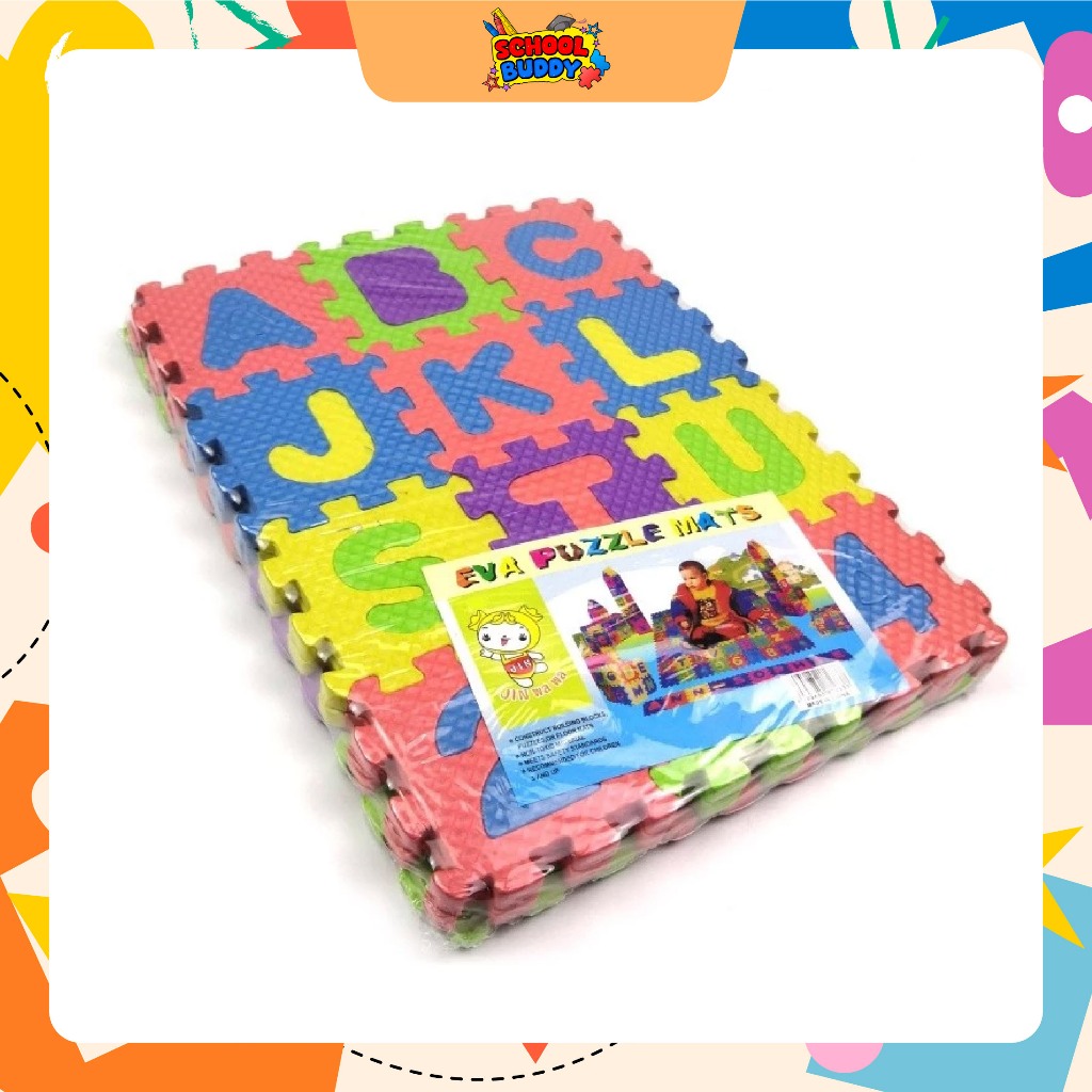 (36Pcs) EVA Floor Puzzle Mat Baby Children Foam Mini Size Alphabet ABC ...