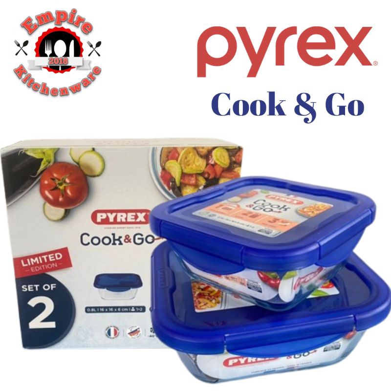 Pyrex Limited Edition Cook&Go Storage 2in1 Rect | Shopee Malaysia