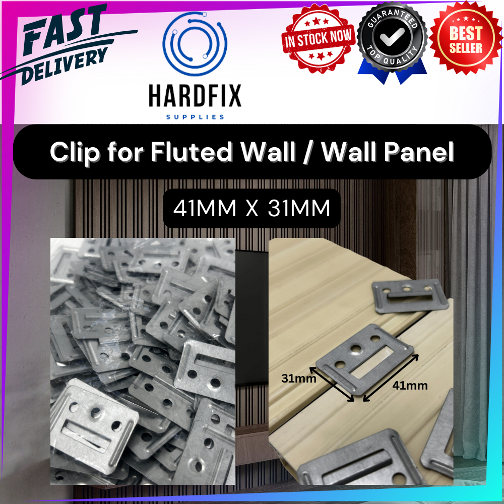 [READY STOCK] Metal Clip Lock | PVC Fluted Panel / Wall Panel / Fluted ...