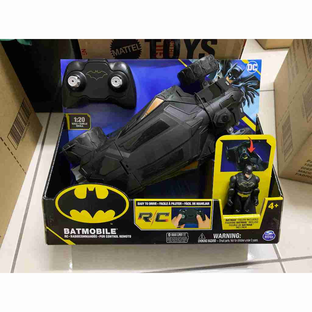 NEW Spin Master Batmobile with Batman 4" figure 2.4Ghz controller ...