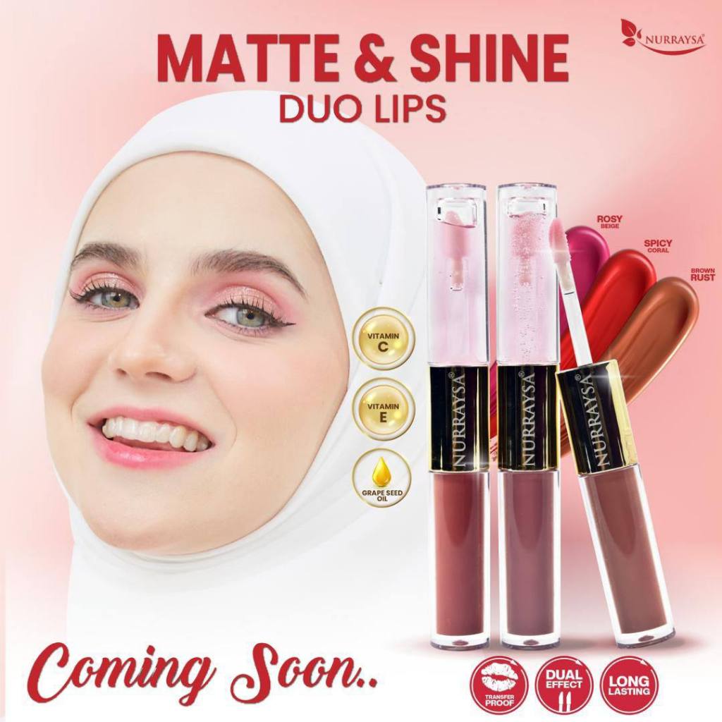 NURRAYSA MATTE & SHINE DUO LIPS | Shopee Malaysia