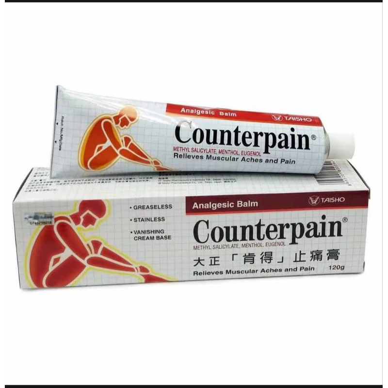 Cool Balm Relaxing Cream Pain Relief COUNTERPAIN BALM 60g 120g | Shopee ...