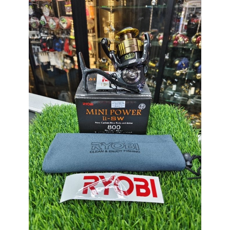 RYOBI MINI POWER II-SW 800/1000 SPINNING FISHING REEL/UL SALTWATER SPINNING FISHING REEL/MESIN ...