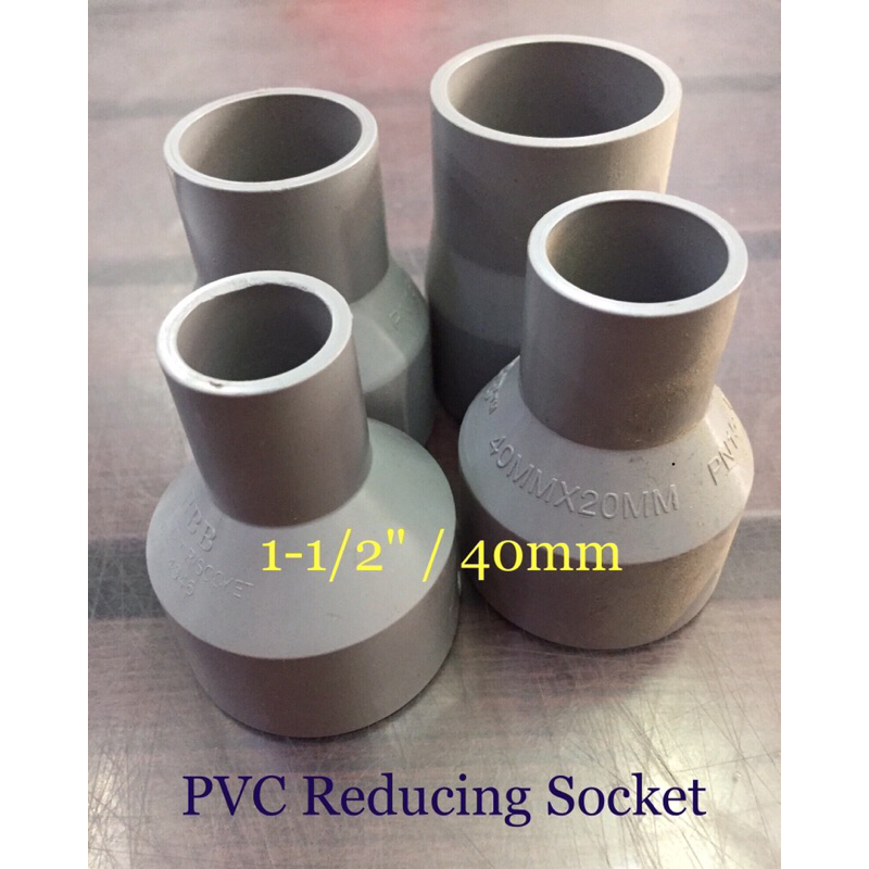 PVC Reducing Socket PVC Reducer PVC Fitting 1-1/2" 40mm | Shopee Malaysia