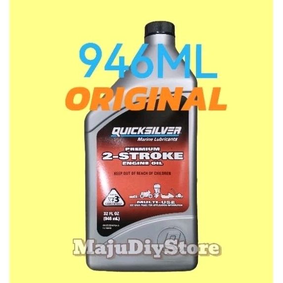 946ml ORIGINAL Quicksilver 2t marine lubricants oil 2t motor 2t boat 2t ...