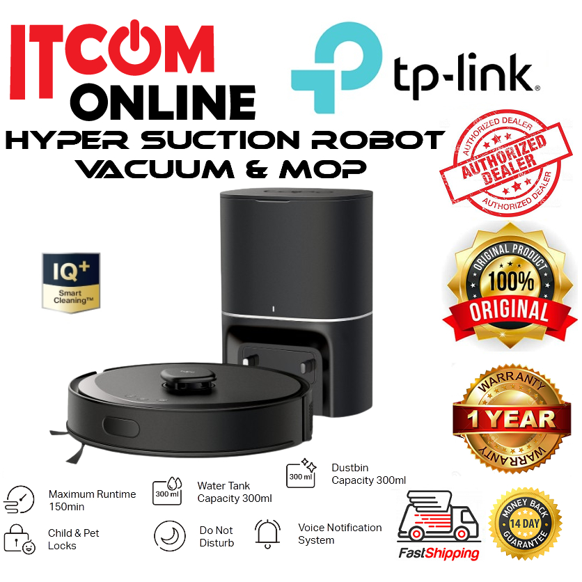 TP-LINK TAPO RV30 MAX PLUS 3L LiDAR (RV30MAXPLUS) ROBOT VACUUM + MOP ...