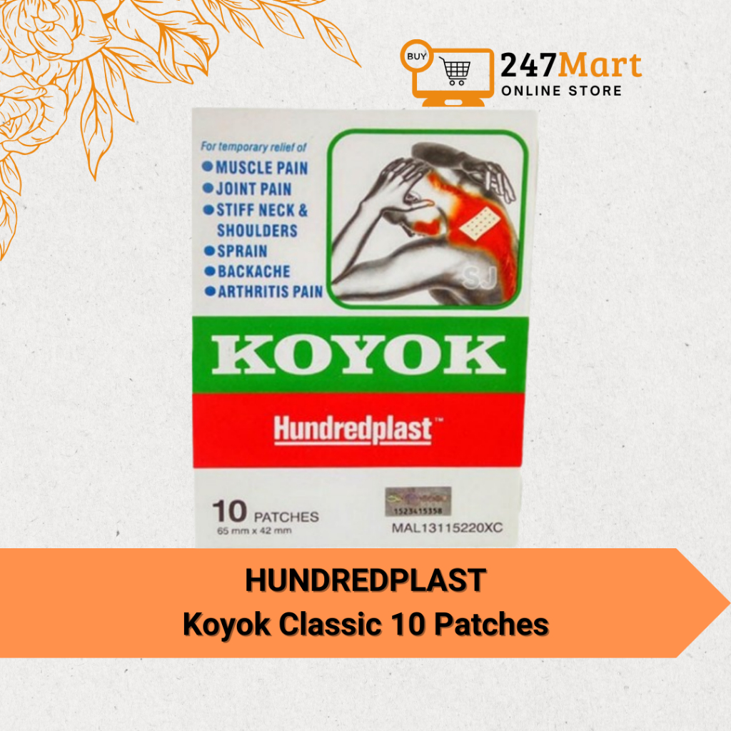 HUNDREDPLAST Koyok Classic 10 Patches | Shopee Malaysia