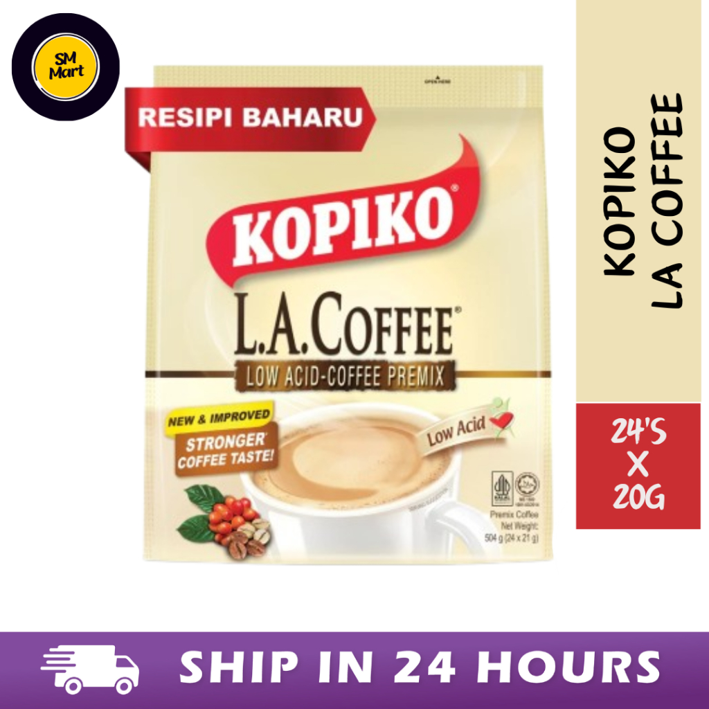 Kopiko LA Coffee low acid coffee premix (24x20g) | Shopee Malaysia