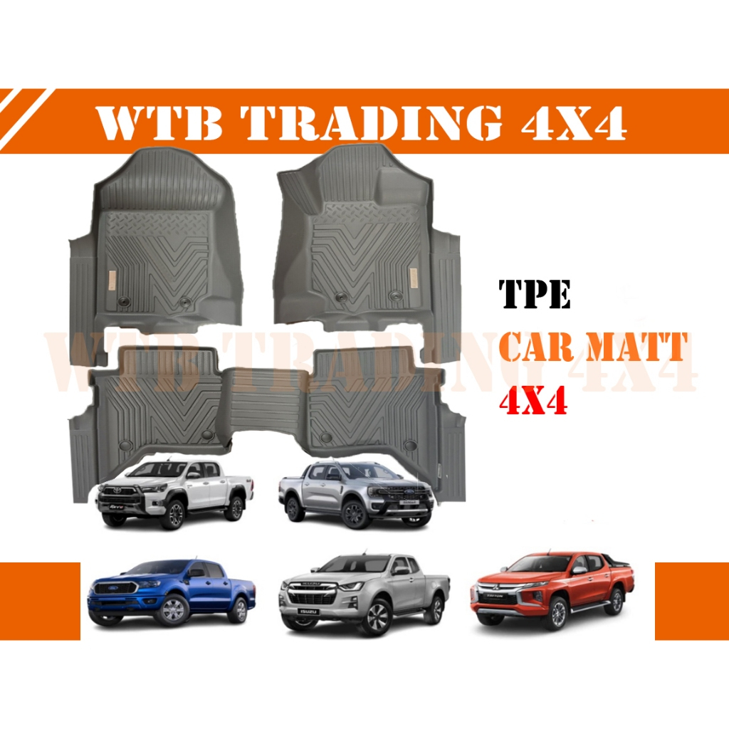 TPE Carpet Triton Ford Ranger T6 T7 T8 T9 Hilux Revo Rogue Dmax 2022 ...