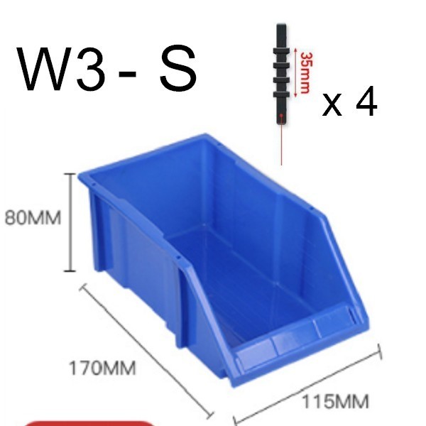 TRENY Stackable Tool Parts Container Box Bekas Kotak Penganjur ...