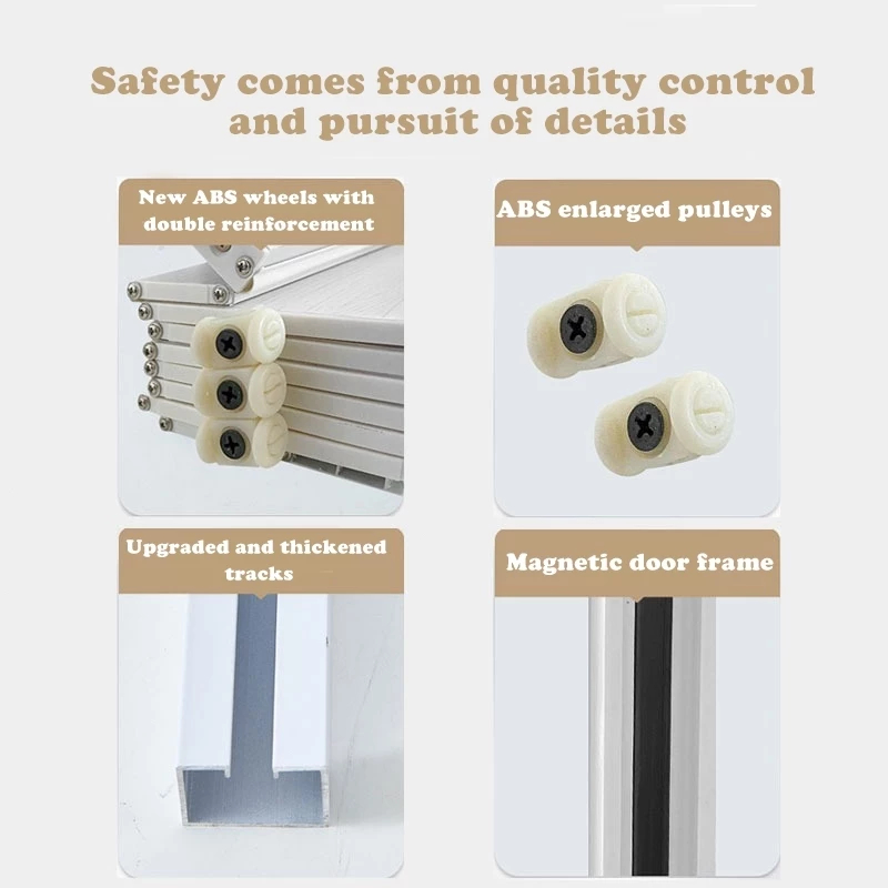 PVC Sliding door folding door partition rail door kitchen bathroom ...