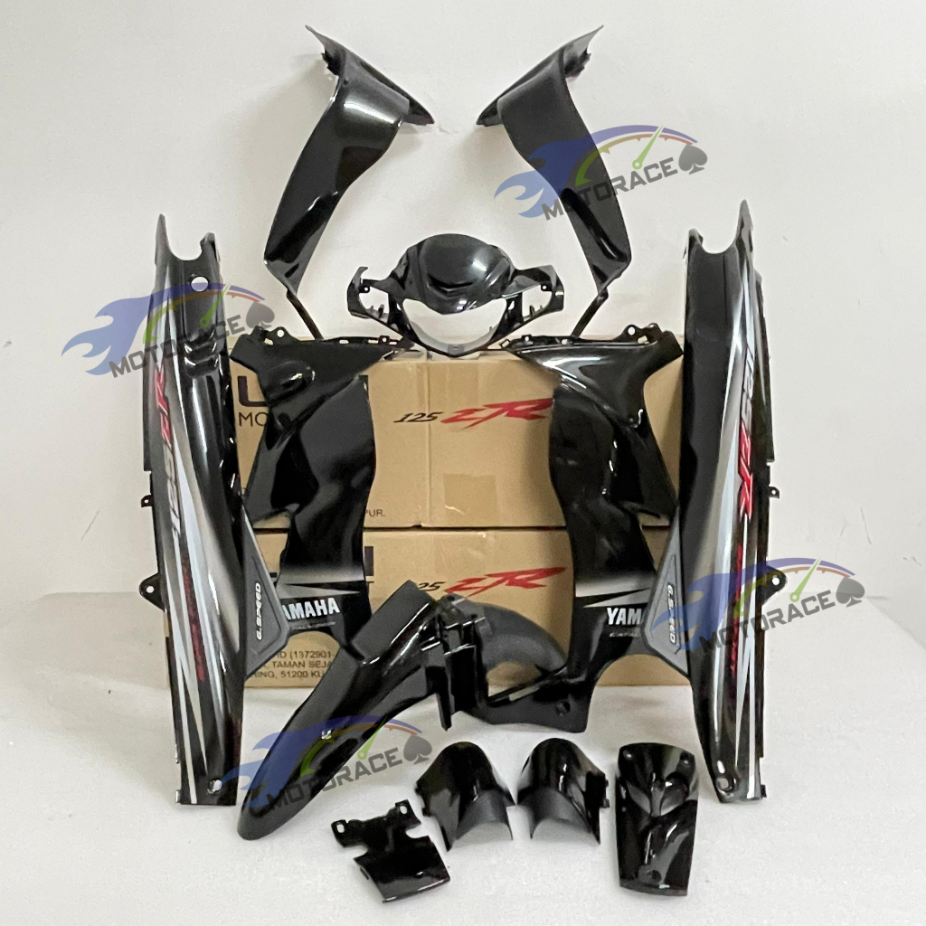 VELOZI RACING BODY COVER SET Y125ZR 125ZR YAMAHA WITH STICKER RED ...