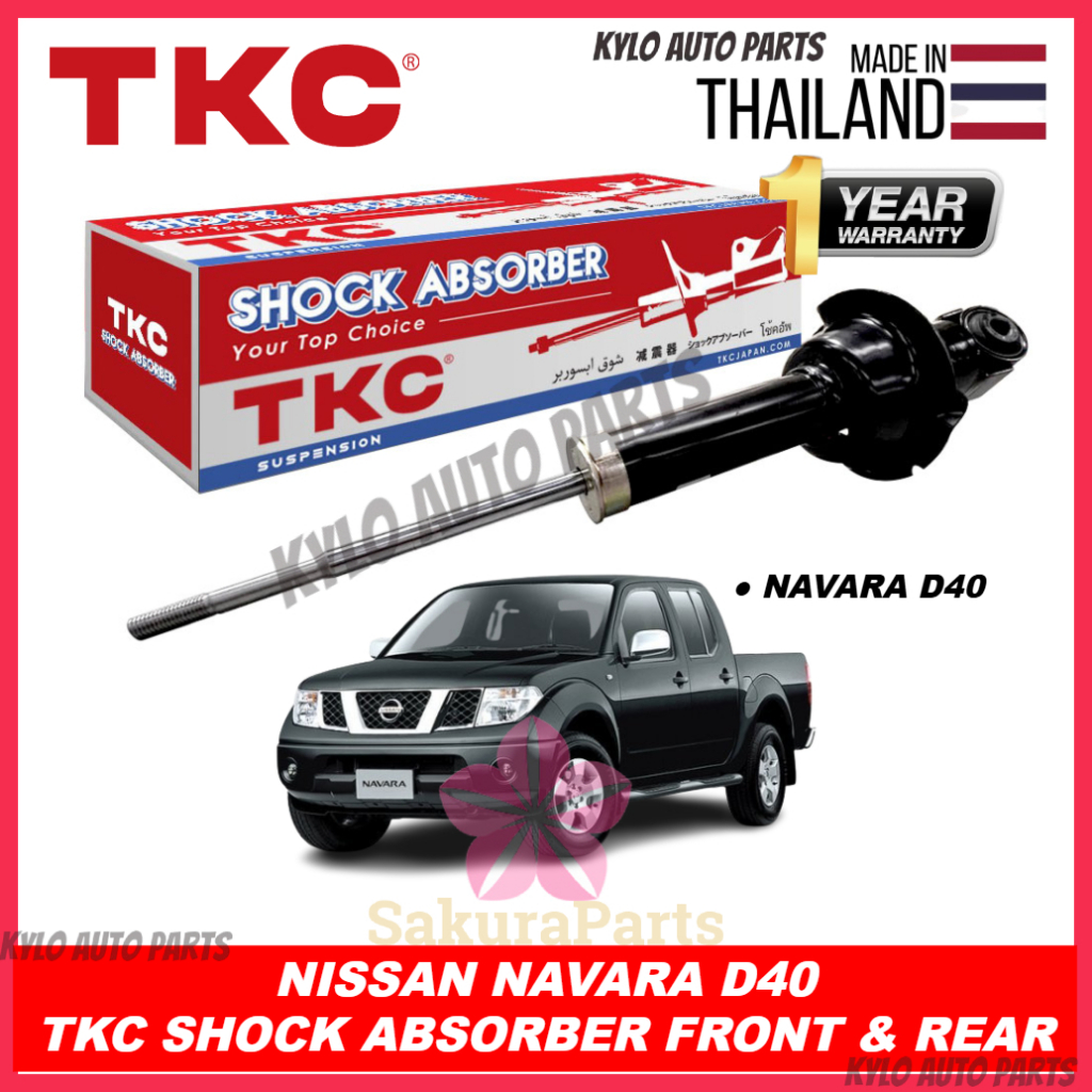 (MADE IN THAILAND) TKC SHOCK ABSORBER FRONT & REAR for Nissan NAVARA ...