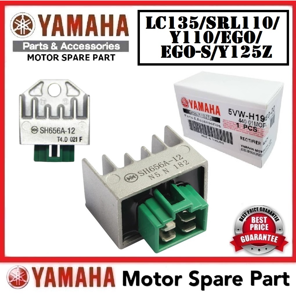 YAMAHA LC135 RECTIFIER ASSY 0 REGULATOR KATAU POTONG KARAN KAREN Y125 Y125Z EGO EGO S EGO-S EGOS ...