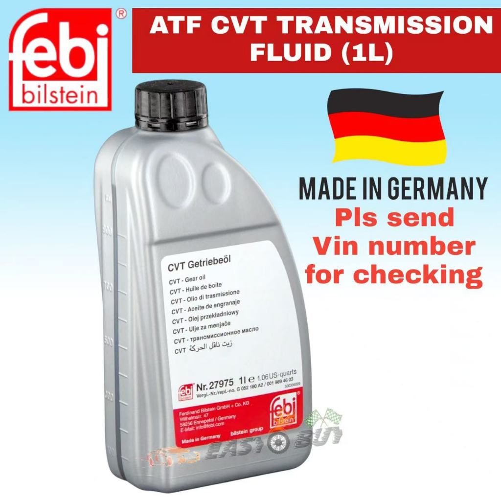FEBI BILSTEIN (CVT) AUTOMATIC AUTO CVT TRANSMISSION FLUID OIL YELLOW (1L) - AUDI A4 A5 B8 BMW ...