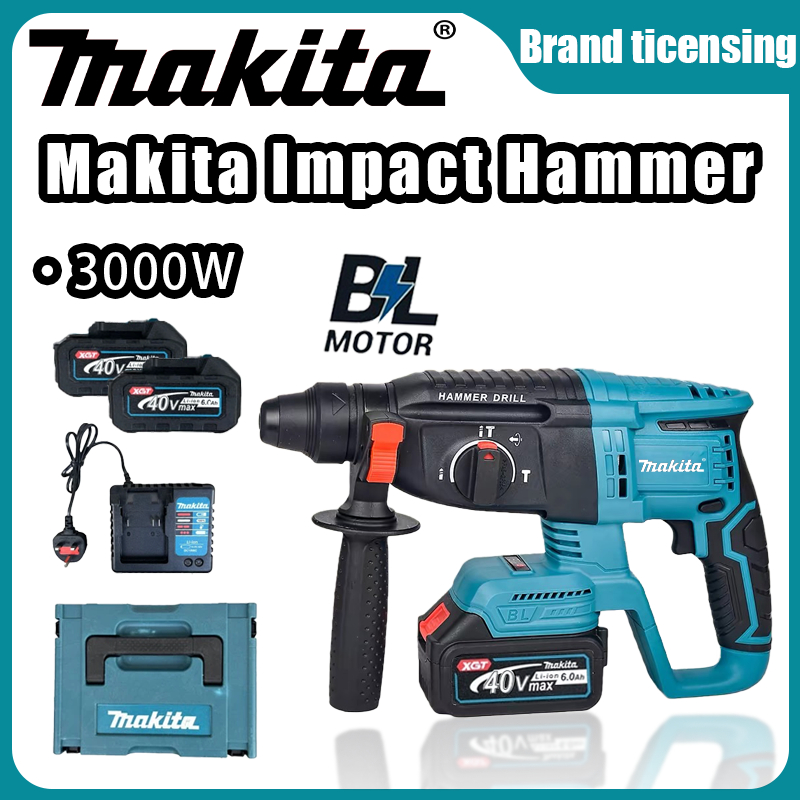 Makita high power cordless rotary hammer drill multiple application ...