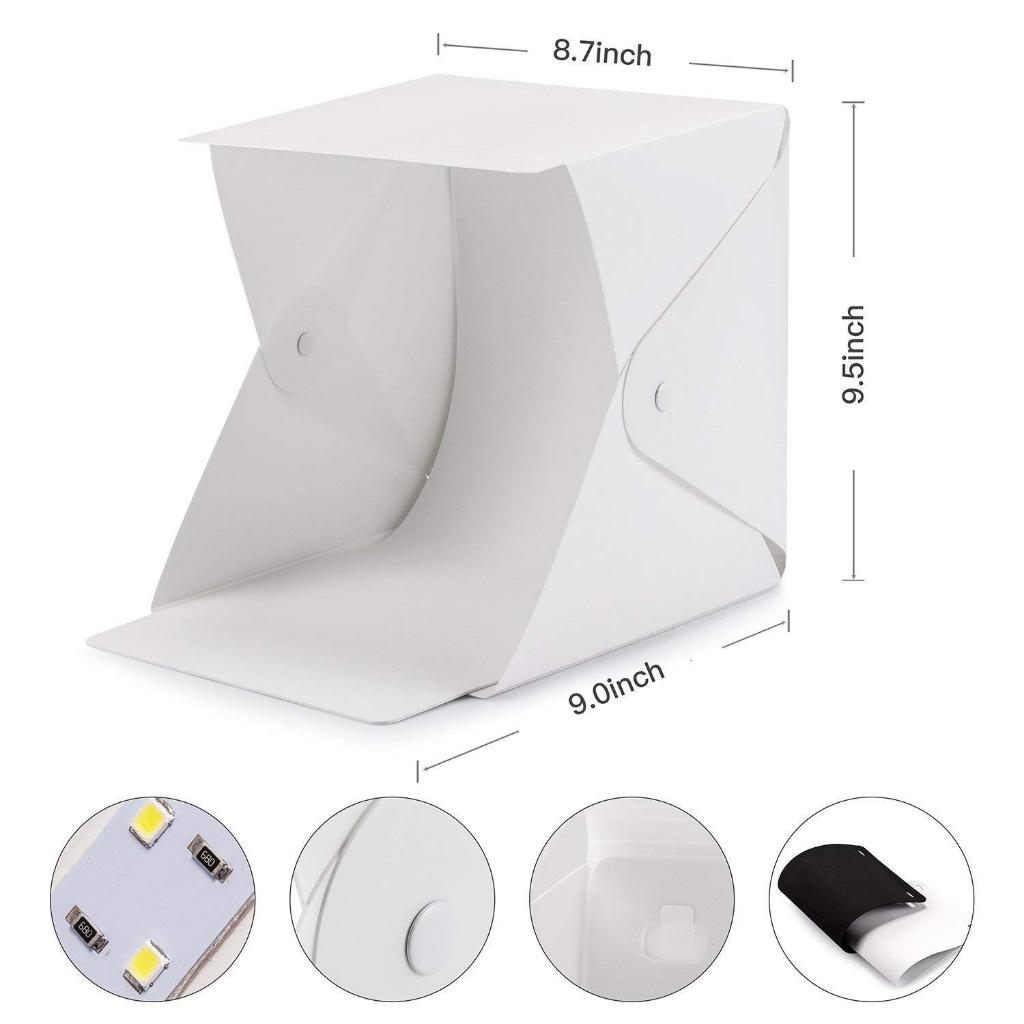 Portable Photo Studio Backdrop Light Box Photography USB LED Mini ...