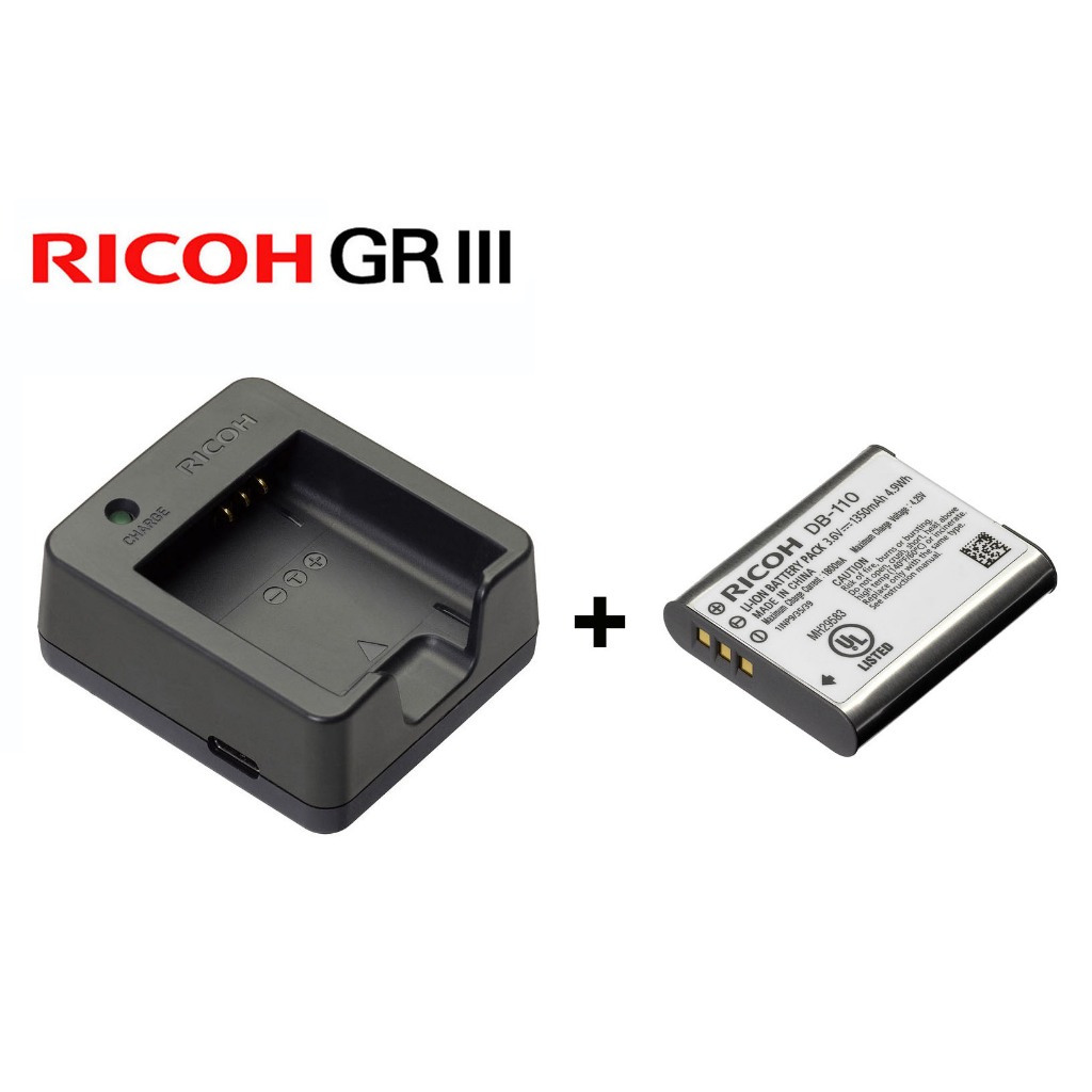 Ricoh BJ-11 Charger + Ricoh DB-110 Rechargeable Battery (for Ricoh GR ...