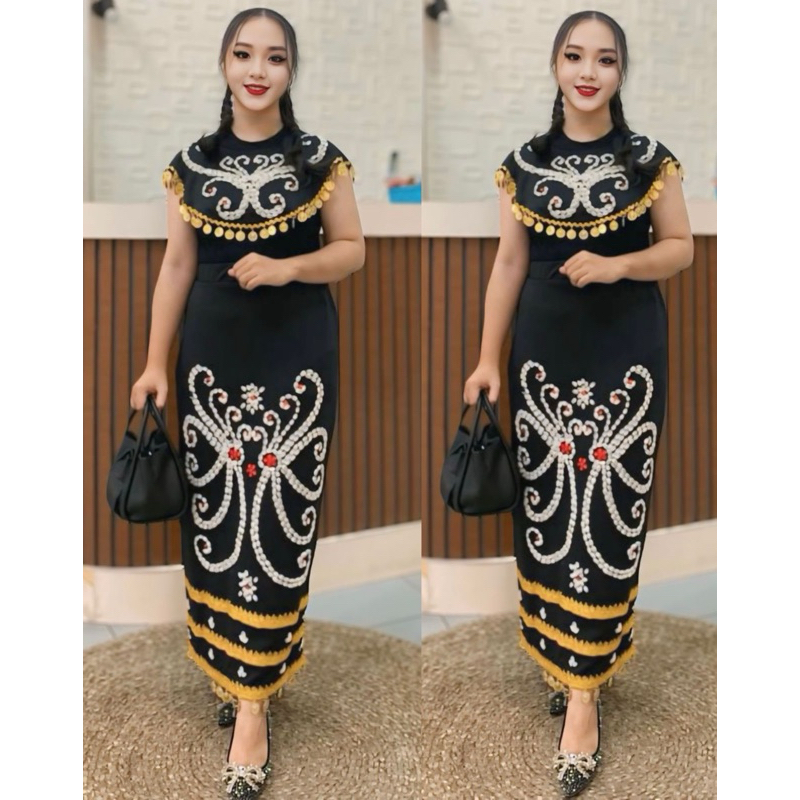 SET MODERN SKIRT PANJANG MAXI BURIK ORI TRADISIONAL | Shopee Malaysia