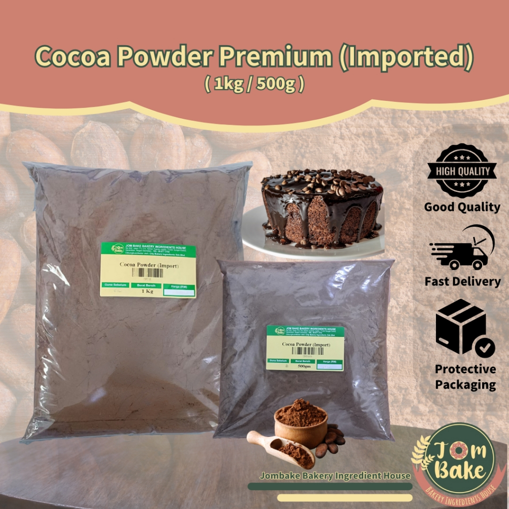 Cocoa powder HALAL (Imported) Premium Quality [ 40g / 100g / 200g ...