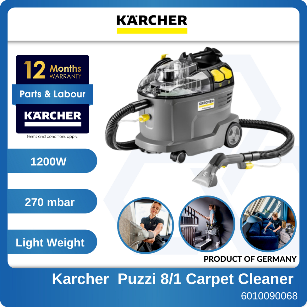 KARCHER Puzzi 8/1C 8 Liter Spray-Extraction Profesional Carpet Cleaner | Shopee Malaysia