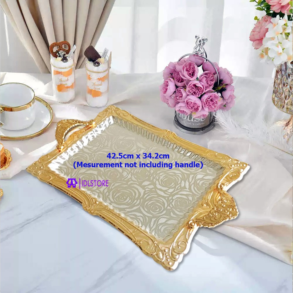 Dulang Hantaran Keemasan Dulang Hidangan Majlis Perkahwinan Rectangle ...