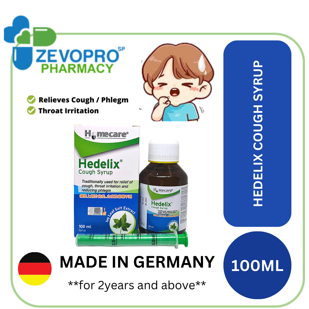 [EXP 02/2026] HOMECARE HEDELIX COUGH SYRUP 100ML | Shopee Malaysia