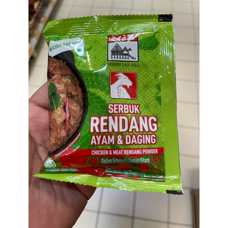 Serbuk Rendang Ayam & Daging Adabi 24 gram | Shopee Malaysia