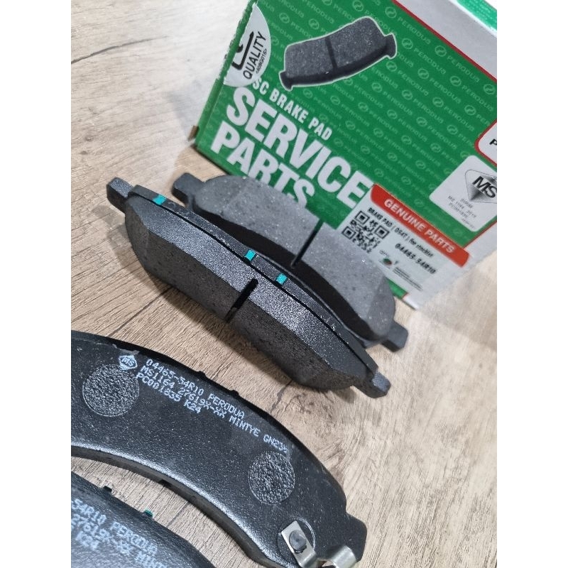 Perodua Front Disc Brake Pad For Myvi Lagi Best 2011-2017/ Axia/ Bezza ...
