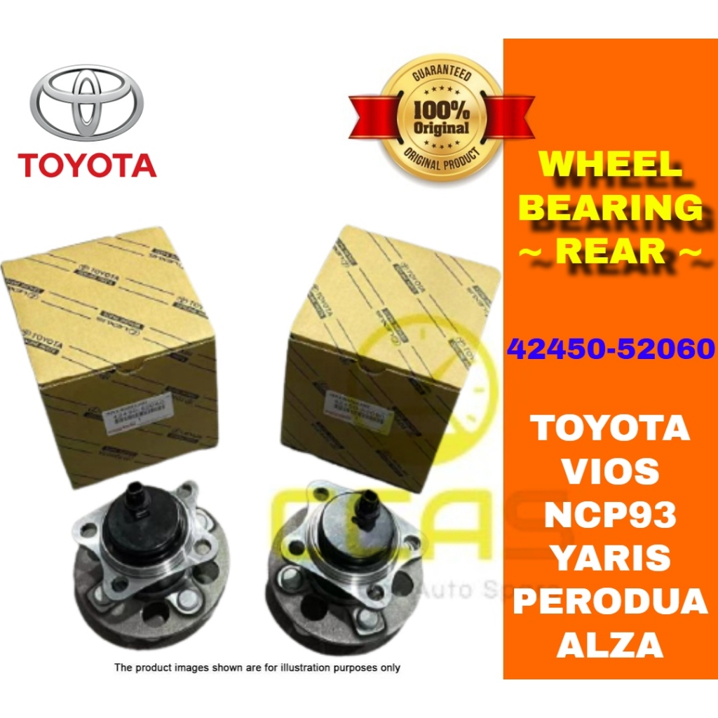 ( 100% ORIGINAL ) TOYOTA VIOS NCP93 YARIS PERODUA ALZA REAR WHEEL ...