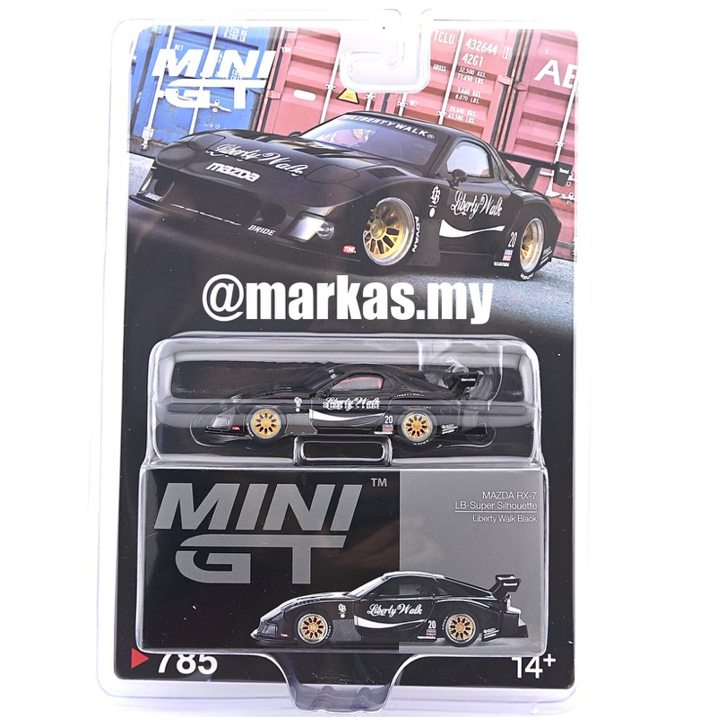 (STANDARD/BLISTER) MINI GT 1/64 #785 MAZDA RX-7 LB-SUPER SILHOUETTE ...