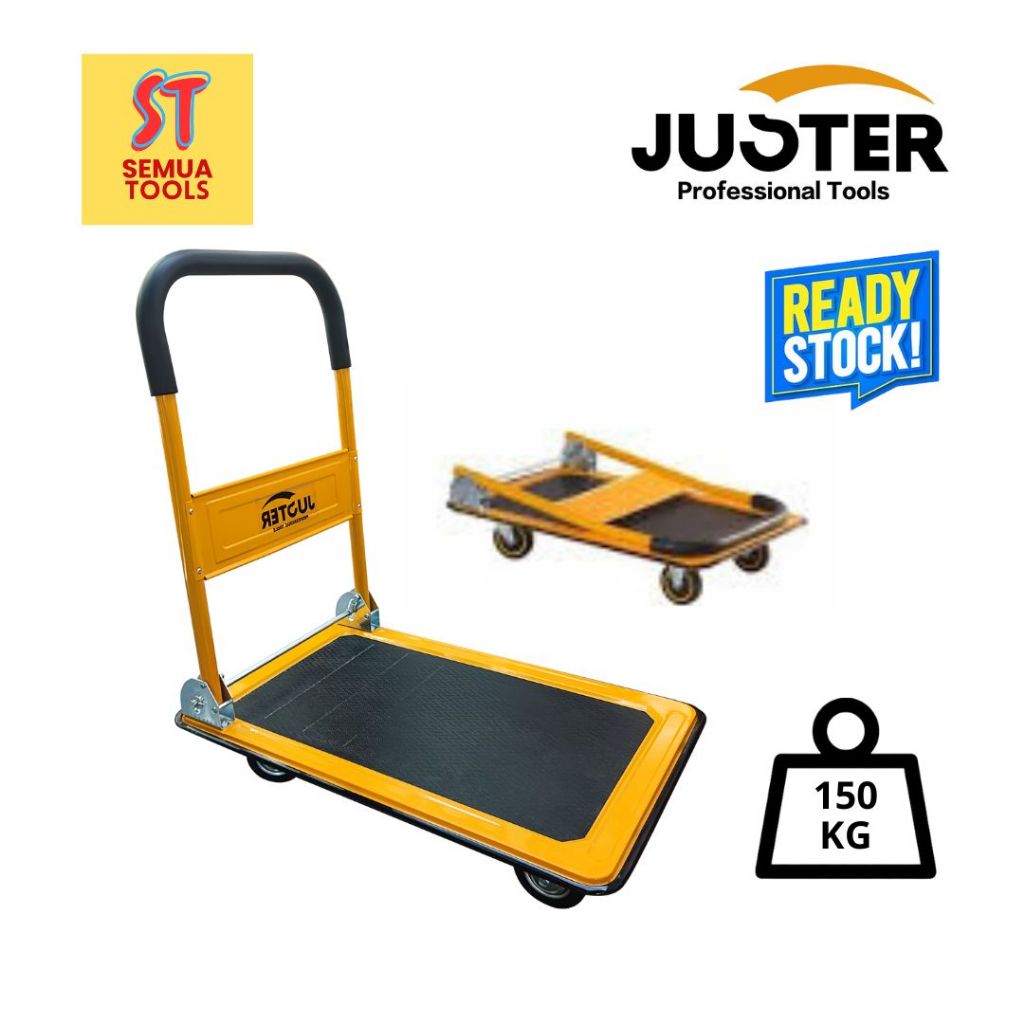 New JUSTER Heavy Duty Foldable Trolley / Portable Hand Trolley | Shopee ...