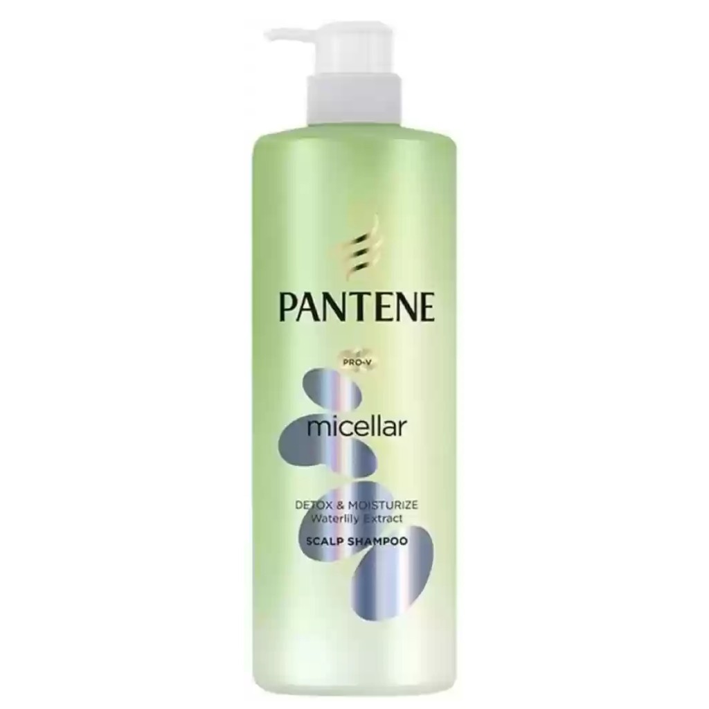 Pantene PRO-V Micellar Detox & Moisturize, Waterlily Extract, Scalp ...