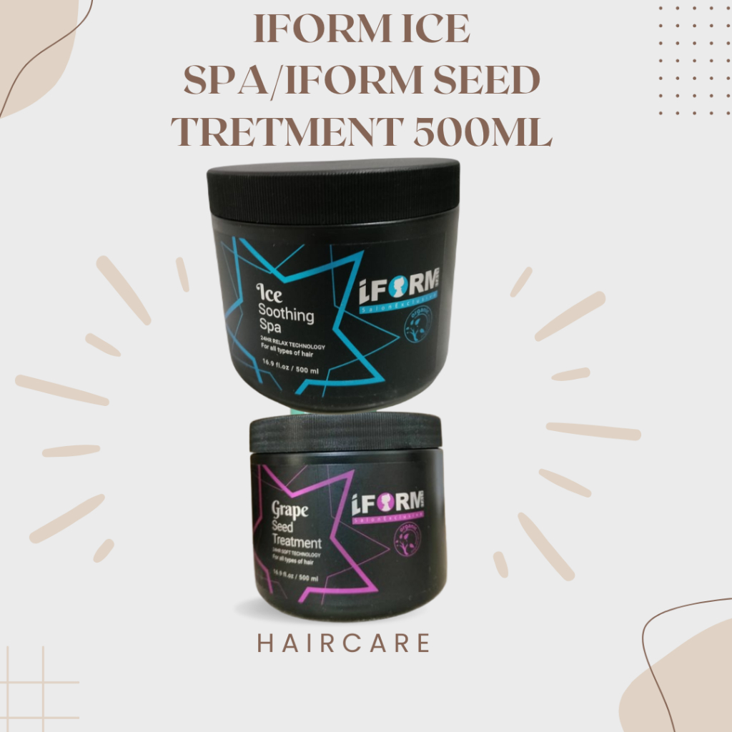 IForm Grape Seed Treatment/Ice Smoothing Spa 500ml Hair mask ...