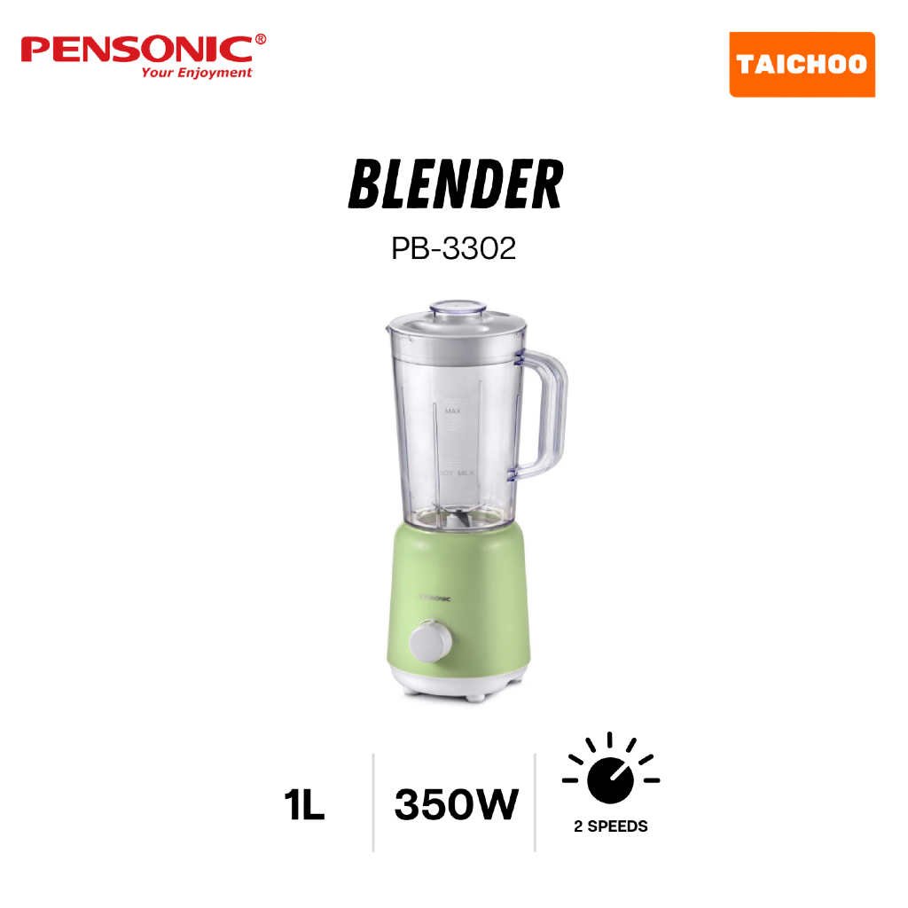 Pensonic Blender 1L 350W [2 Speeds] PB-3302 | Shopee Malaysia