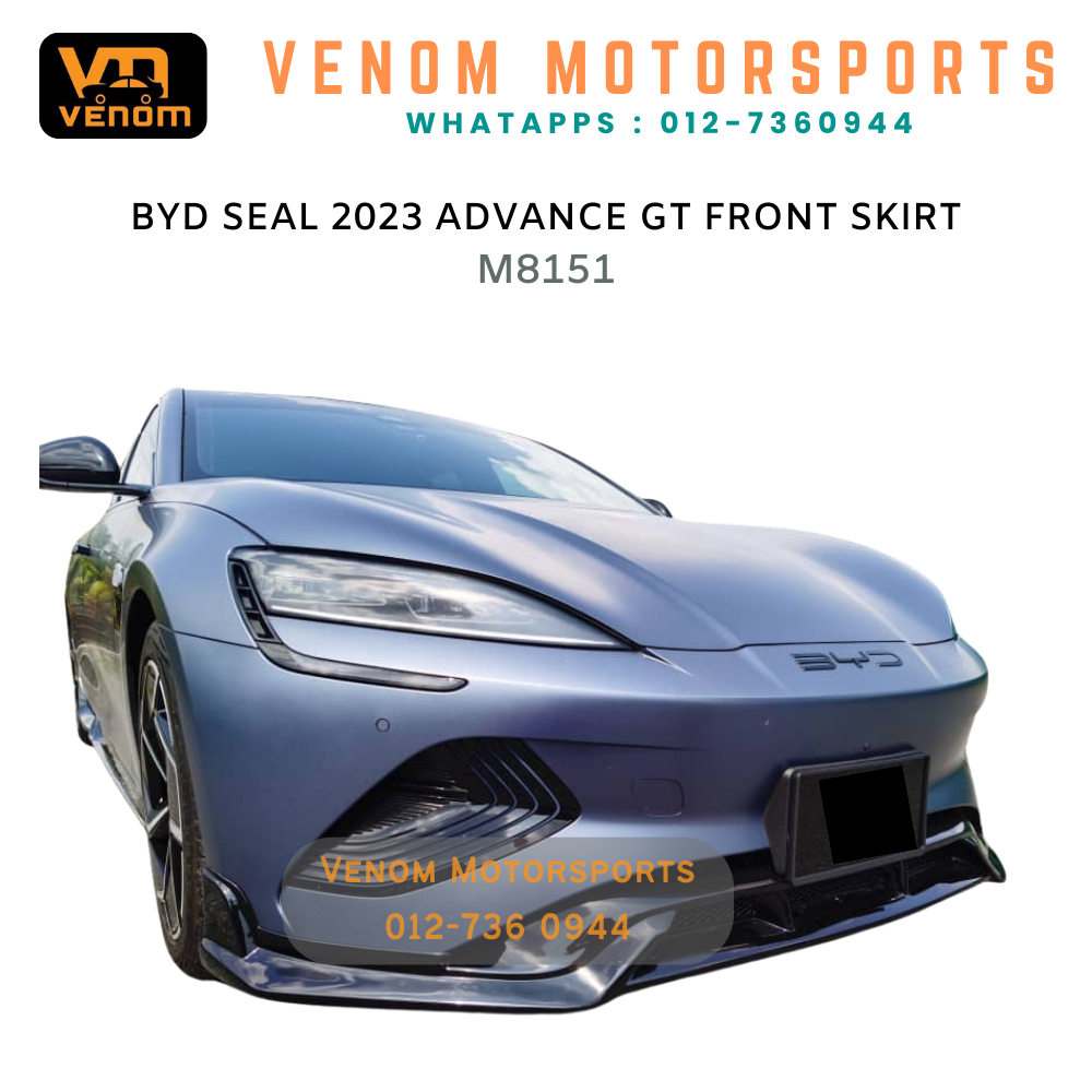 【WITH PAINT】 BYD SEAL 2023 ADVANCE GT FRONT SKIRT - M8151 (Material ...