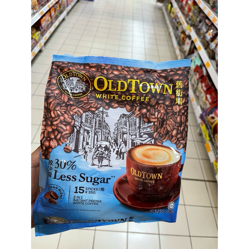 Old Town White Coffee Less sugar 3 in 1 15 sachet | Shopee Malaysia