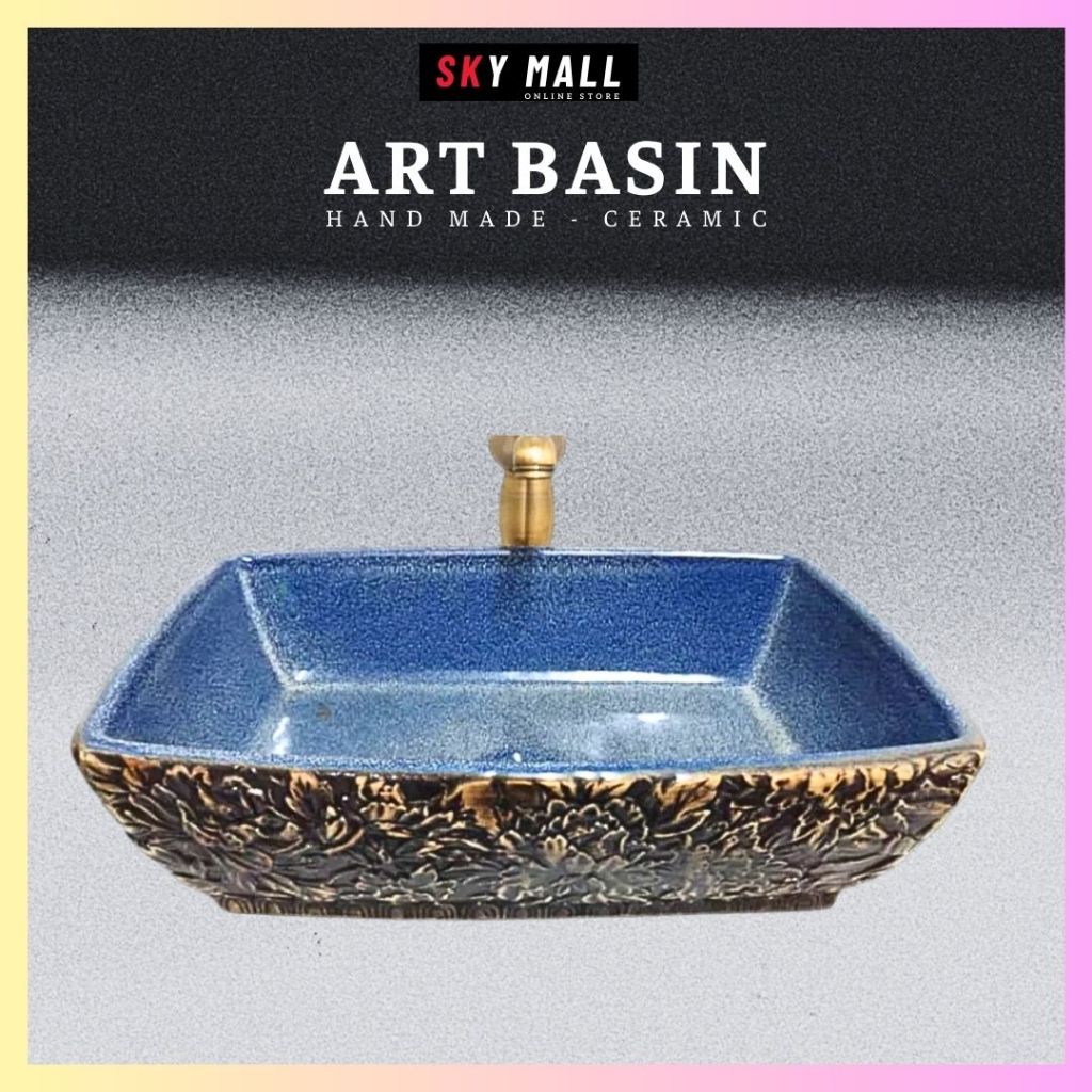 🔥Ready Stock🔥 MALAYSIA - HAND MADE CERAMIC ABOVE COUNTER TOP ART SINK ...