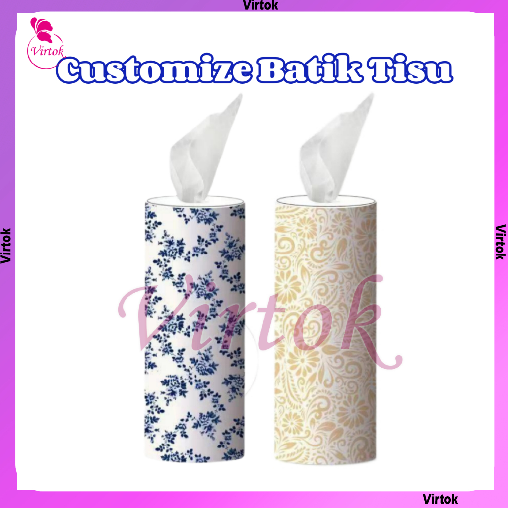 Pre Order Customize Traditional Tissue Batik 50pcs Tissue per barrel ...