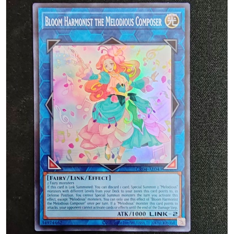YUGIOH CR04-AE043 Bloom Harmonist the Melodious Composer[SR] | Shopee ...