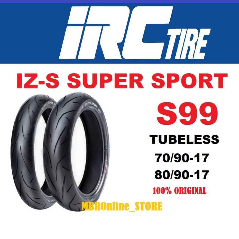 IRC IZ-S 70/90-17 80/90-17 S99 SUPER SPORT TUBELESS MEDIUM SOFT ...